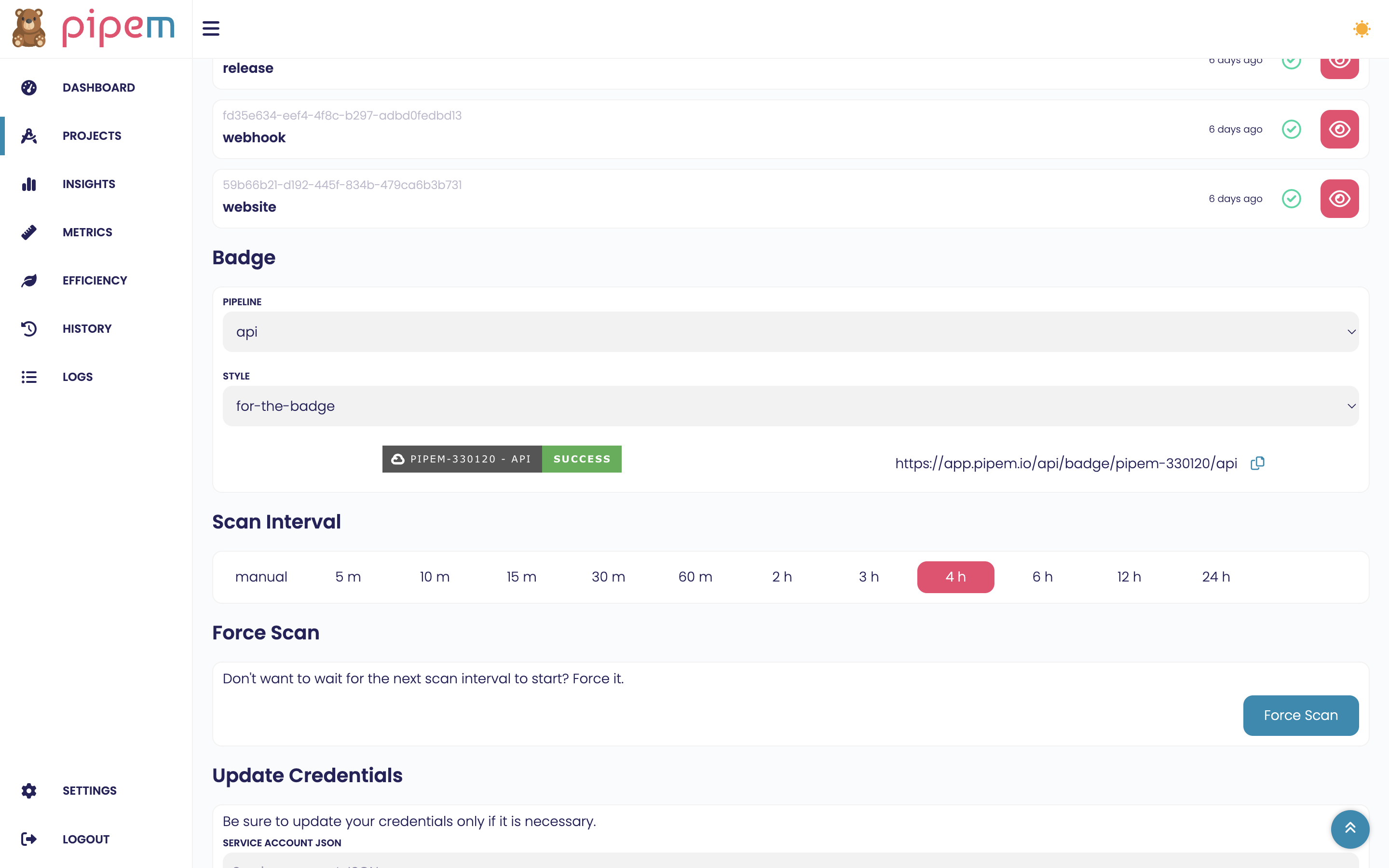 Pipem.io - Pipeline Monitoring made easy